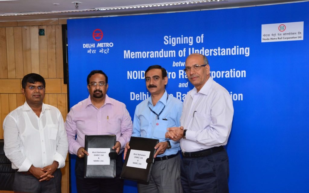 NMRC Signs MOU With Dmrc Regarding Operation & Maintenance Services For ...