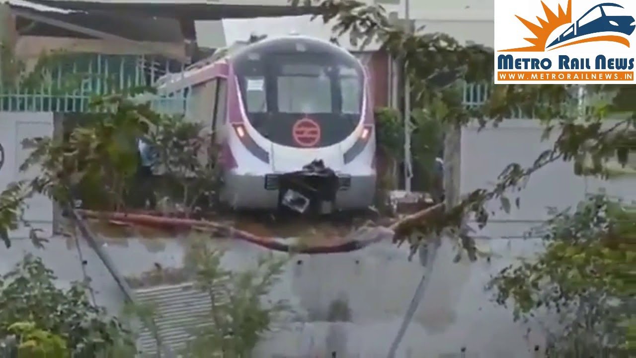 Delhi Metro | First Driverless Train Of DMRC's Magenta Line Derails ...