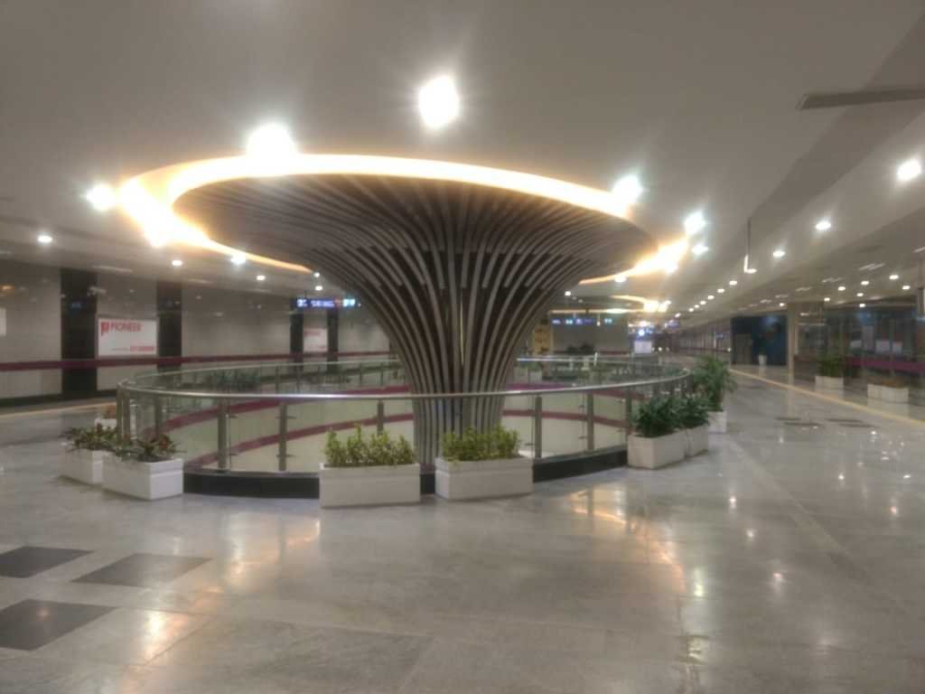 Awesome View Of Terminal 1-IGI Airport Station Of DMRC On Magenta Line