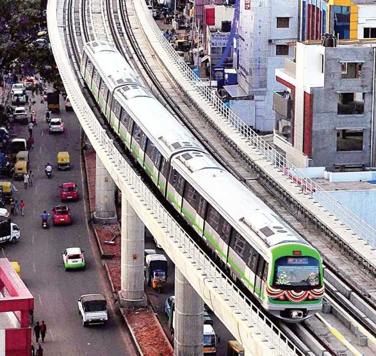 Bangalore Metro| Foot Overbirdges At Mahestic Finally Taking Shape
