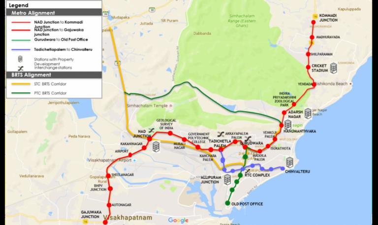Vizag Metro Rail Budget, Routes And Other Details - Metro Rail News