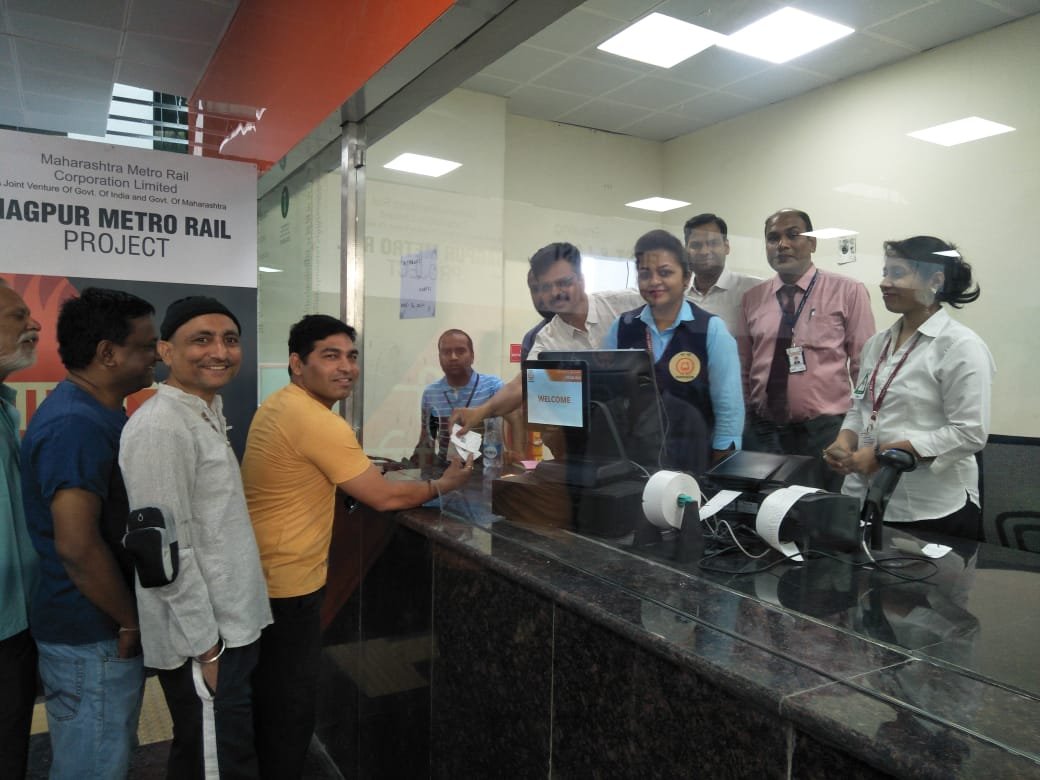 Nagpur Metro Ticket Counter - Metro Rail News