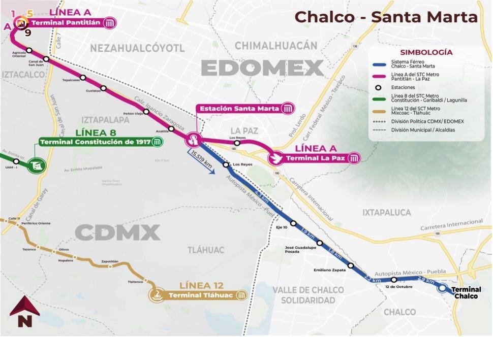 Mexico City Confirms To Construct Chalco-Santa Marta Suburban Train ...