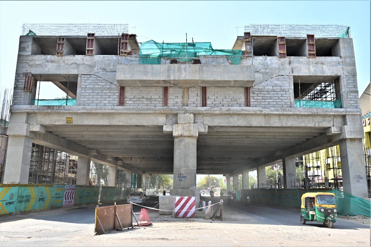 agra metro station - Metro Rail News