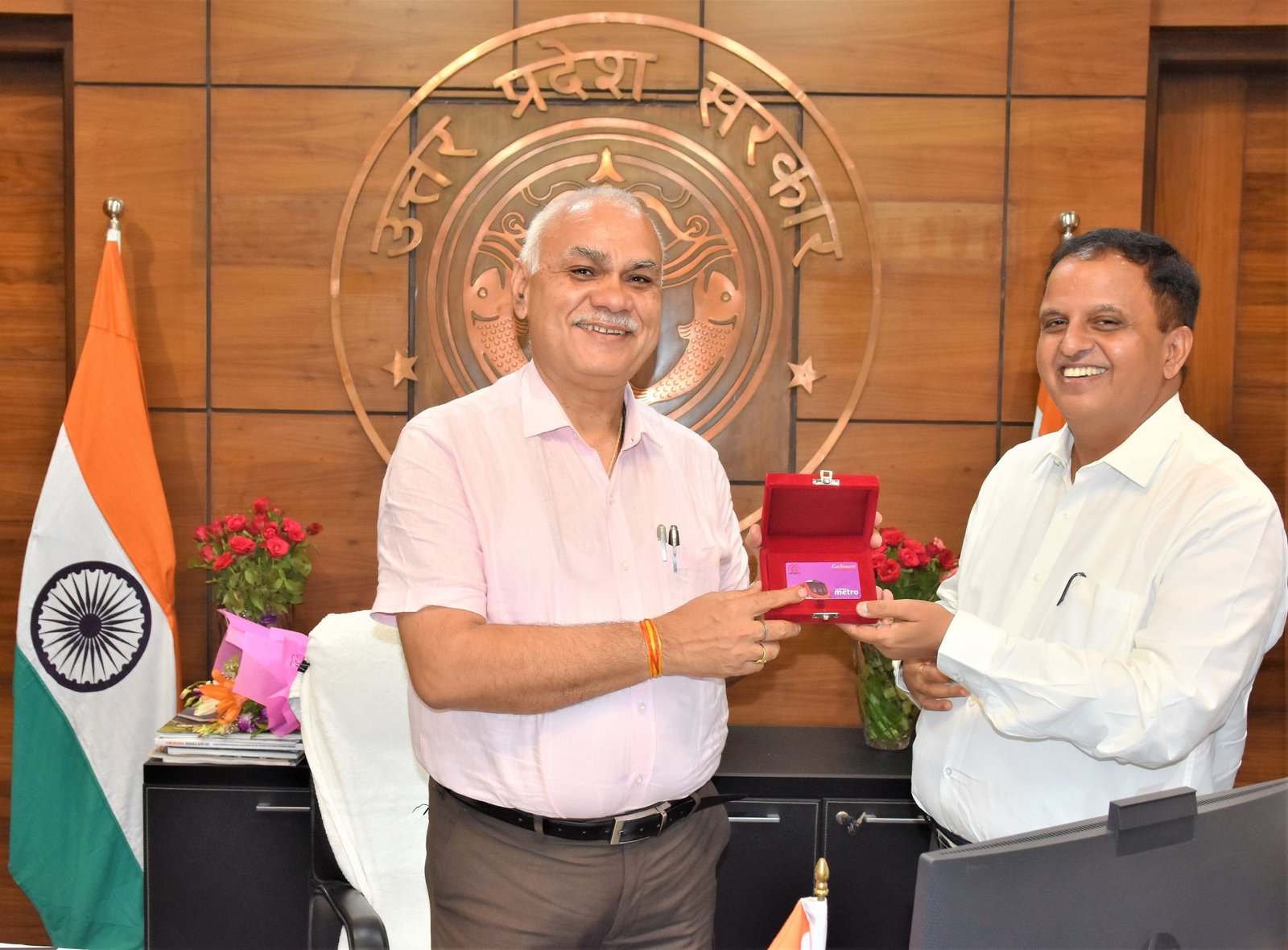 Durga Shankar Mishra, Chief Secretary, Uttar Pradesh Along With Kumar ...