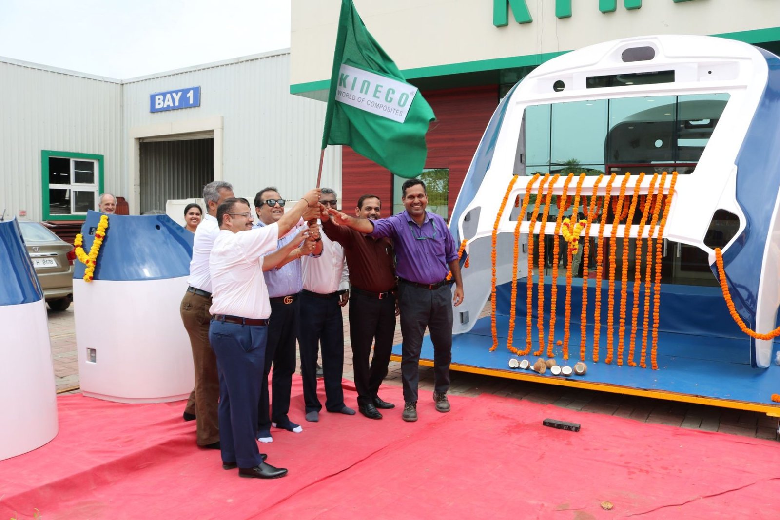 Kineco Limited Flags Off Its First Train Nose For Vande Bharat Express ...