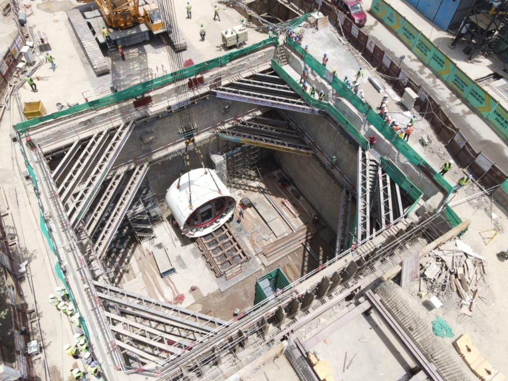 First TBM Segment Lowered For Kanpur Metro's Corridor-1 - Metro Rail News