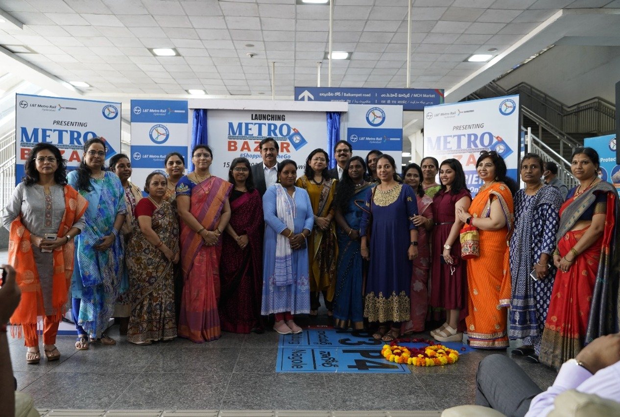 L&T Hyderabad Metro Rail Unveils ‘Metro Bazar’ - Metro Rail News
