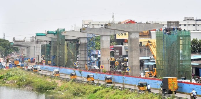 Poonamallee Bypass Traffic Diverts For Metro Rail Construction - Metro ...