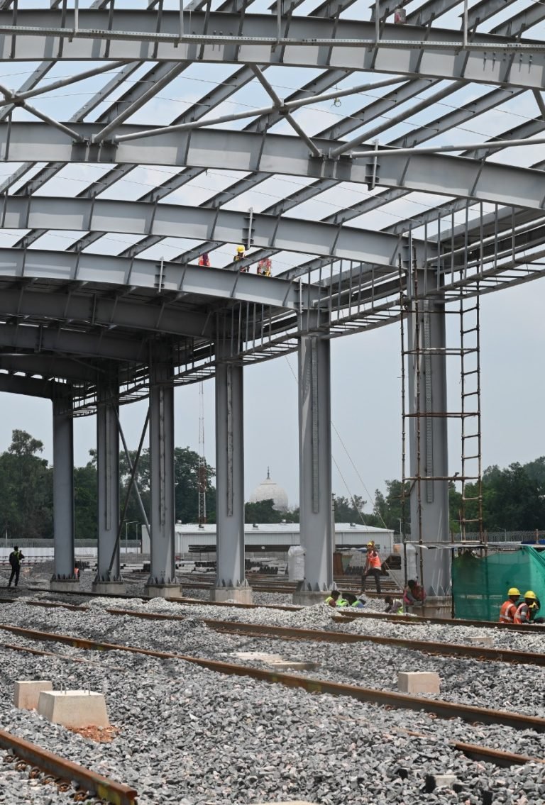Construction Of World-class Agra Metro Rail Depot Is In Full Swing ...