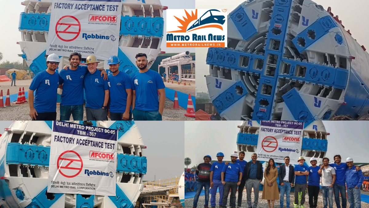 Delhi Metro Phase 4 TBM 367 And 372 Pass Factory Acceptance Test ...