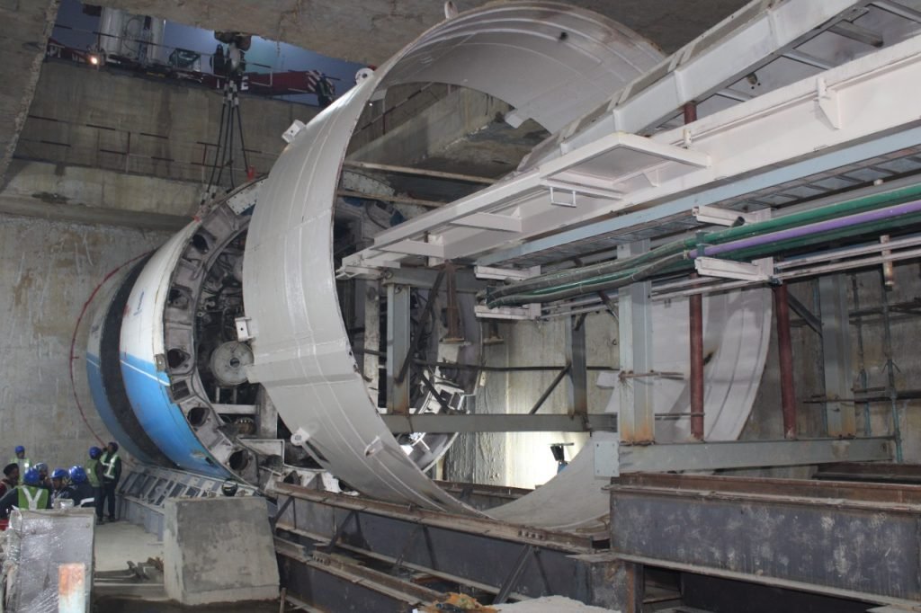 Three Shields Of First TBM Reach Launching Shaft: Agra Metro - Metro ...