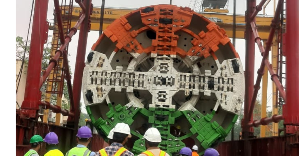 First Of Four Tunnel Boring Machines "Mahavir" Of Patna Metro Project ...