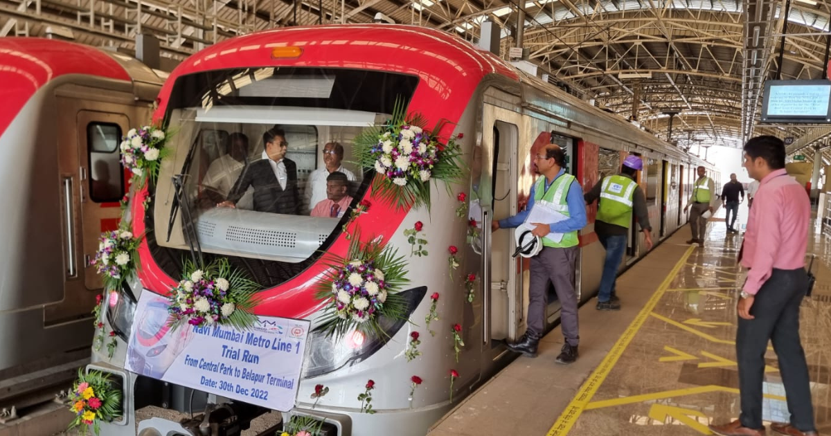 Good News! Navi Mumbai Metro Line 1 To Hit The Tracks This Afternoon At ...