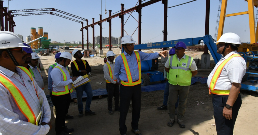 Patna Metro Construction Site Visit By Daljeet Singh, Director (Works ...