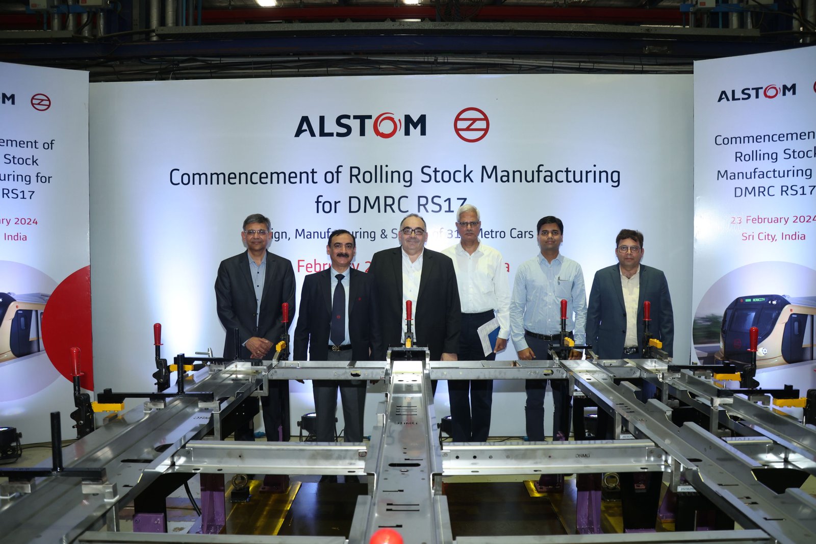 Alstom_and_DMRC_dignitaries_at_the_start_of_RS_production_event_at ...