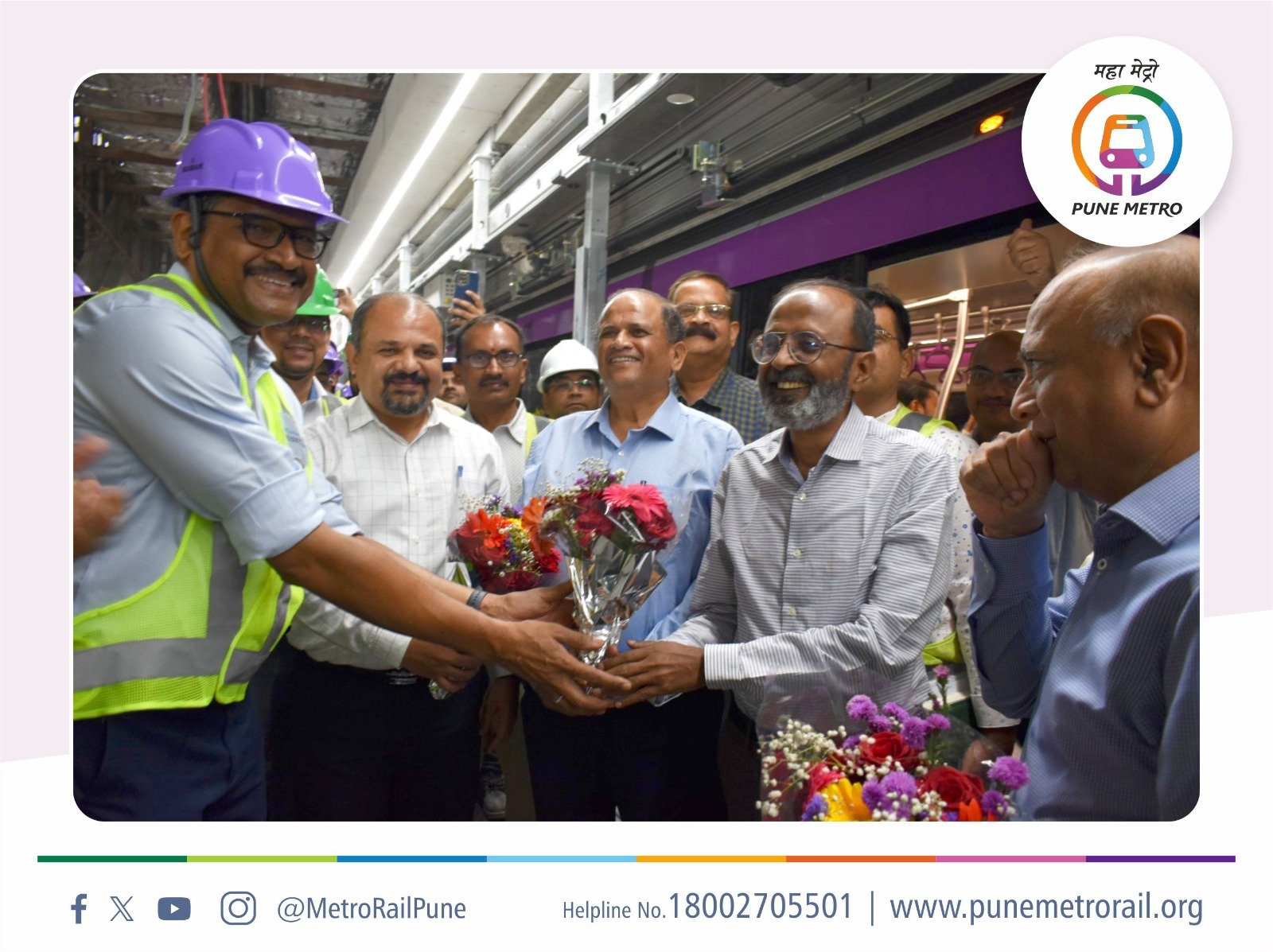 Pune Metro Conducts Trials On The Under-river Stretch From Civil Court ...