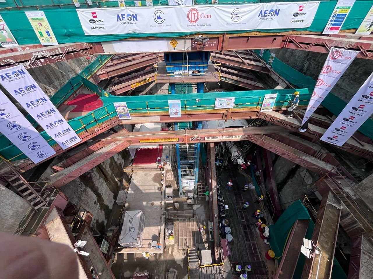 TBM Pelican Of Chennai Metro Launched Yesterday At Panagal Park Station ...