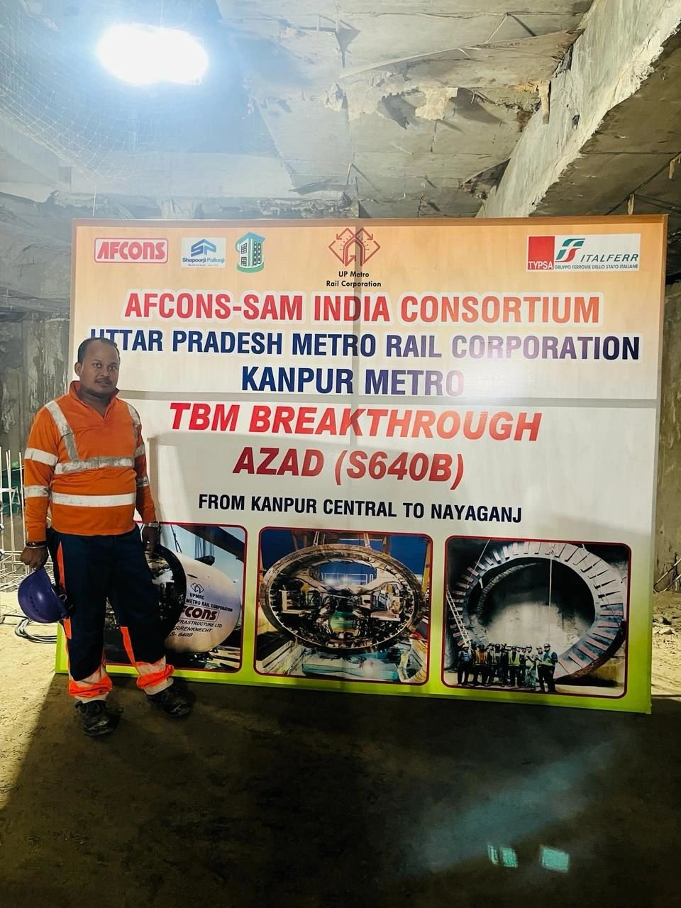 Kanpur Metro: TBM Azad Achieves Breakthrough At Nayaganj For Package ...