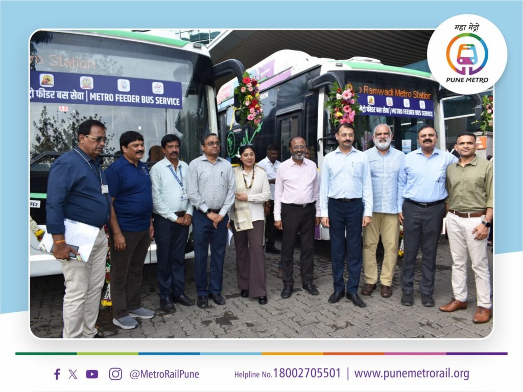 Pune Metro: Feeder Bus Service Launched From Ramwadi Station To Kharadi ...