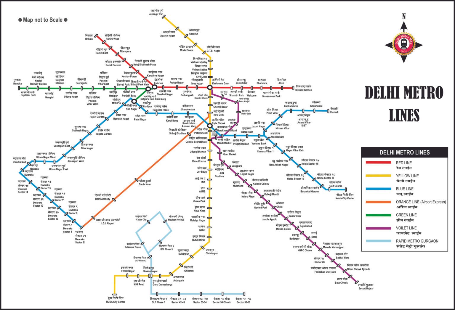 Delhi Metro: With Green Line Expansion New Delhi Metro Station To ...