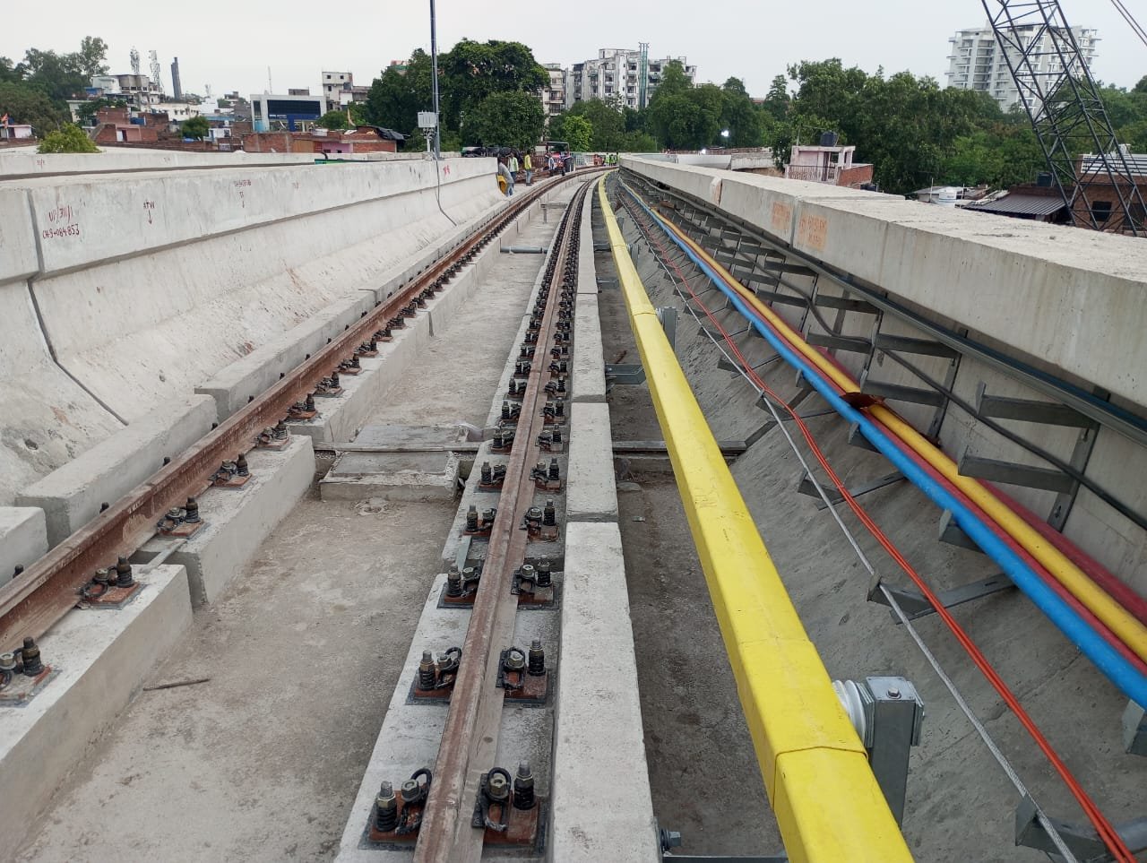 Kanpur Metro: Third Rail Installation Completed In Chunniganj-Nayganj ...